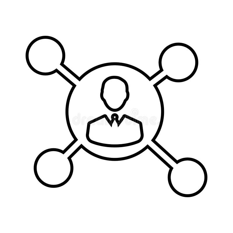 Network, Complex, Connection Line Icon. Outline Vector Stock Vector ...