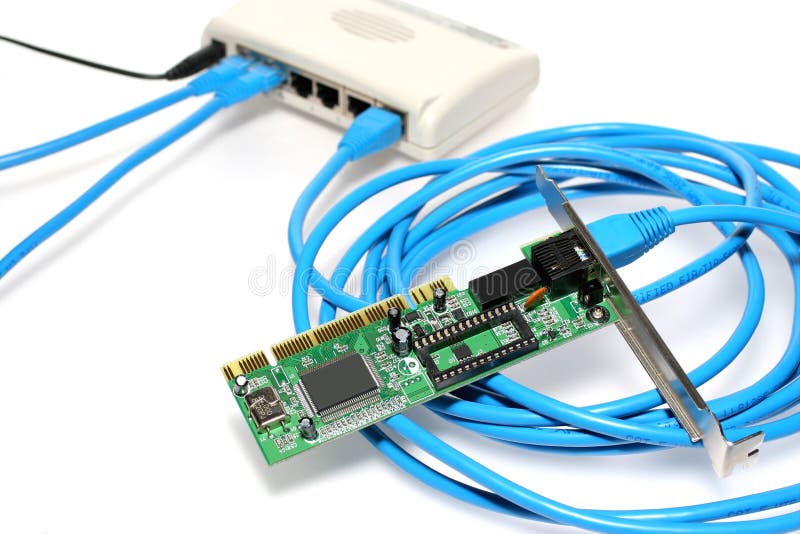 Network components stock image. Image of plug, router - 1904443