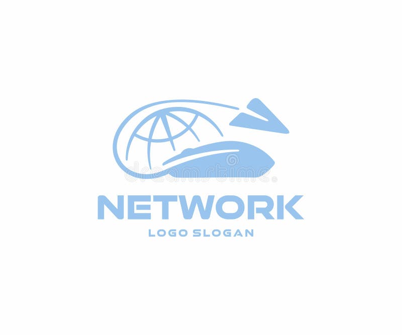 Network and Computer Science Graphic Design. Computer Mouse with ...