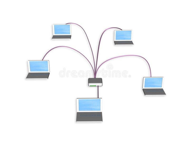 Network of computers stock photo. Image of internet, connected - 3957914