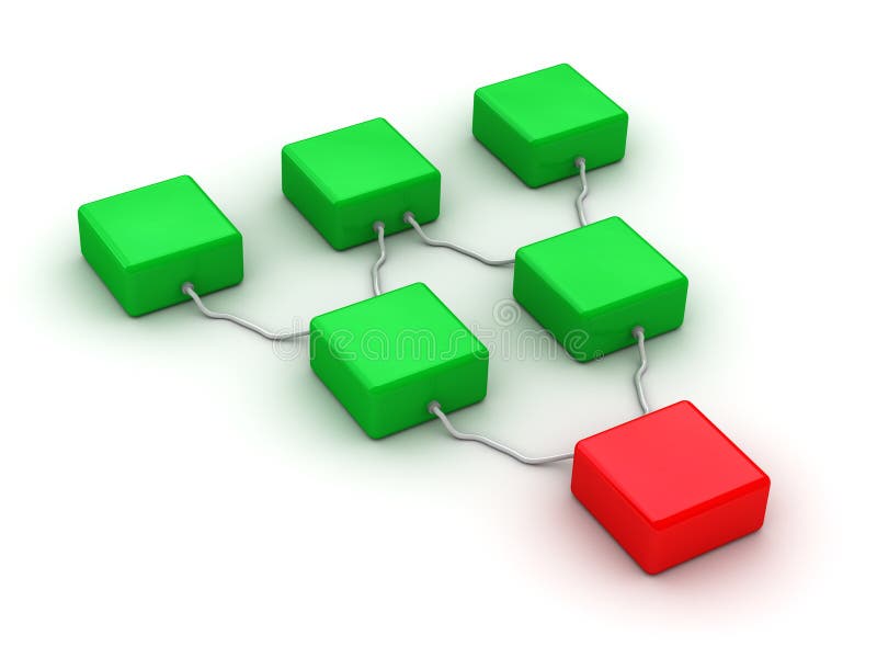 3d program flow chart stock illustration. Illustration of organization ...