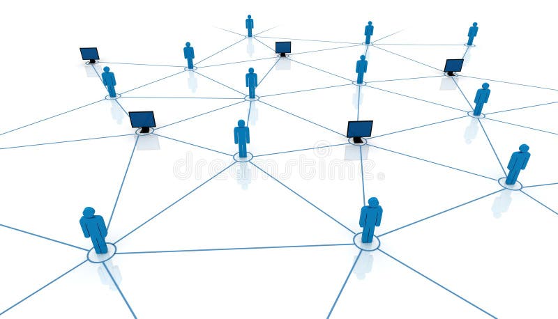 Human network stock illustration. Illustration of internet - 26965259