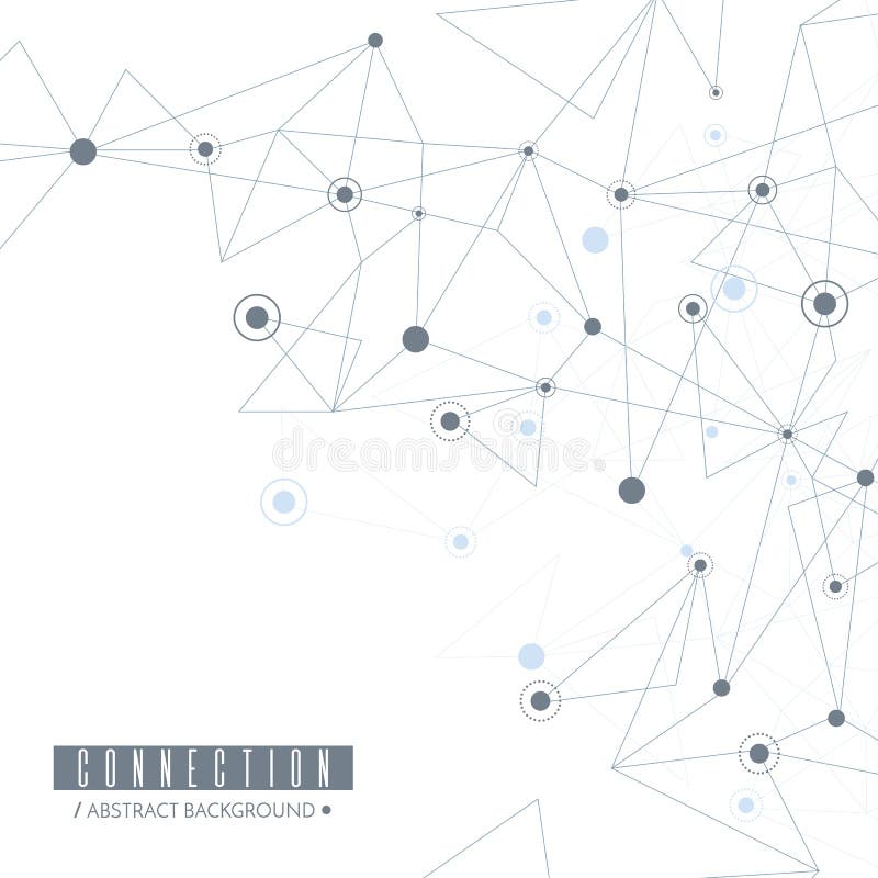 Network Concept. Connected Lines and Dots. Vector Stock Vector ...