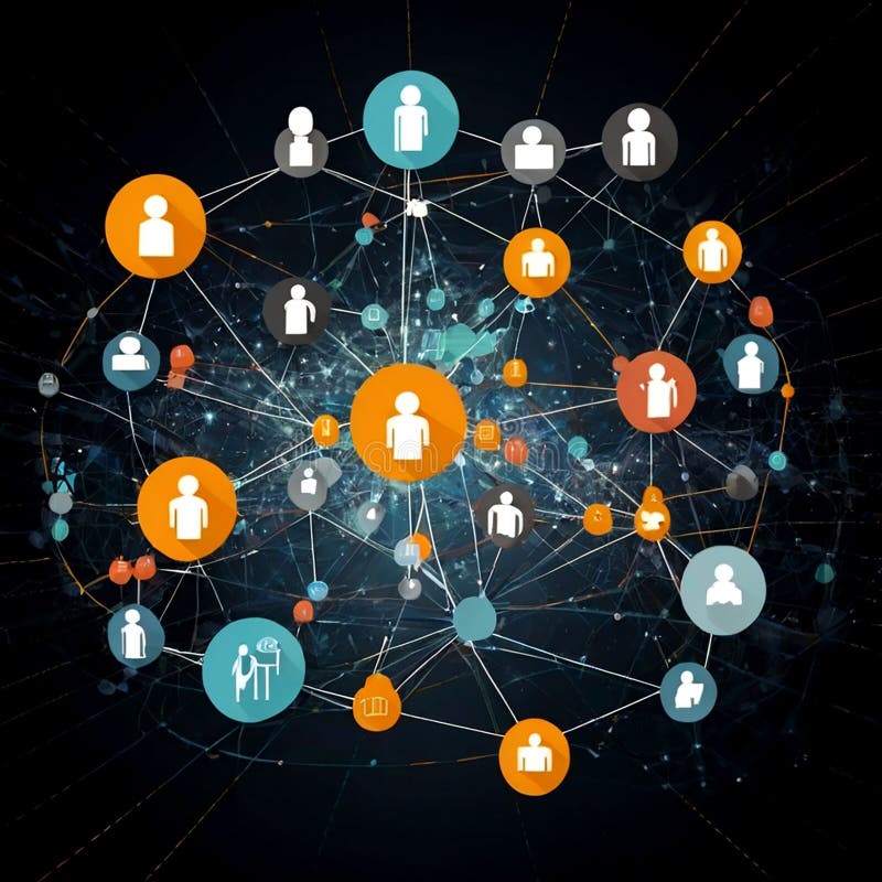 Network Concept. Human Resources Strategy. Stock Image - Image of ...