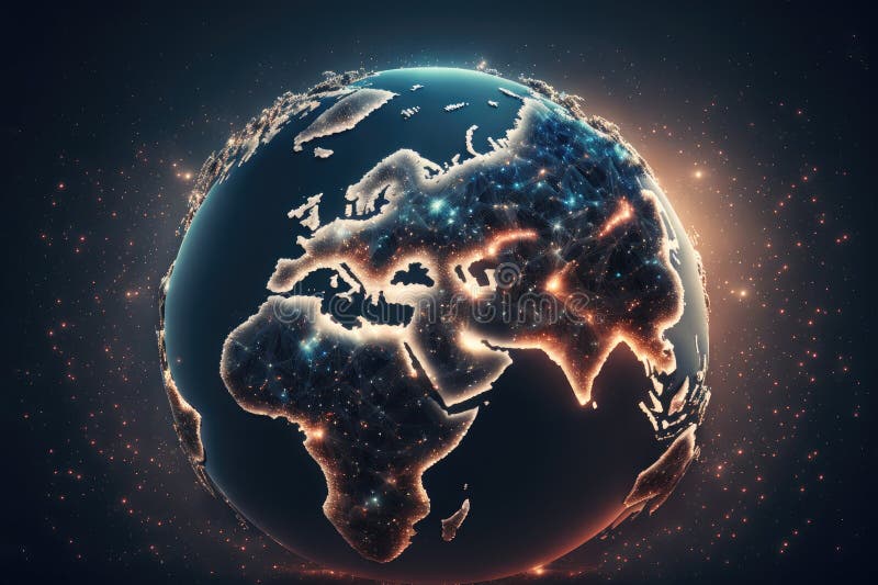 Network concept stock illustration. Illustration of communication ...