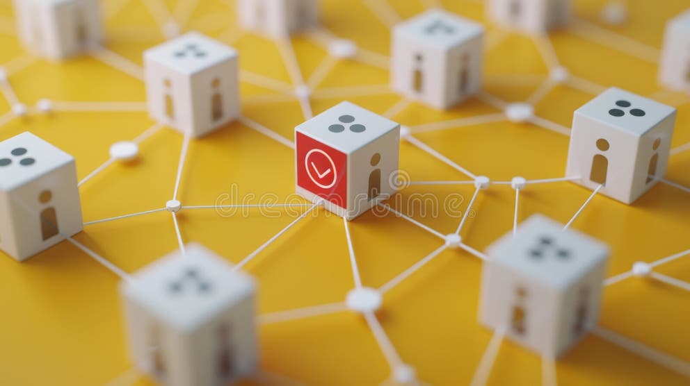 The Dice of Network Connections. AI Generated Stock Image - Image of ...