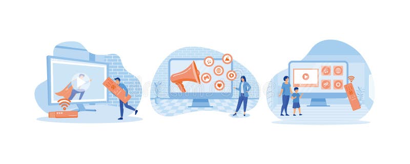 Network Connected Interactive Device. Modern Television Technology ...