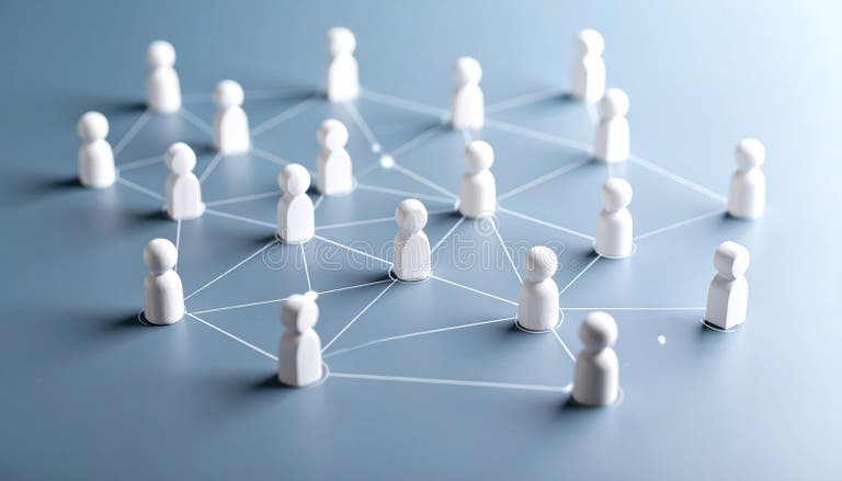 Network of Connected People: Teamwork and Collaboration Stock Image ...