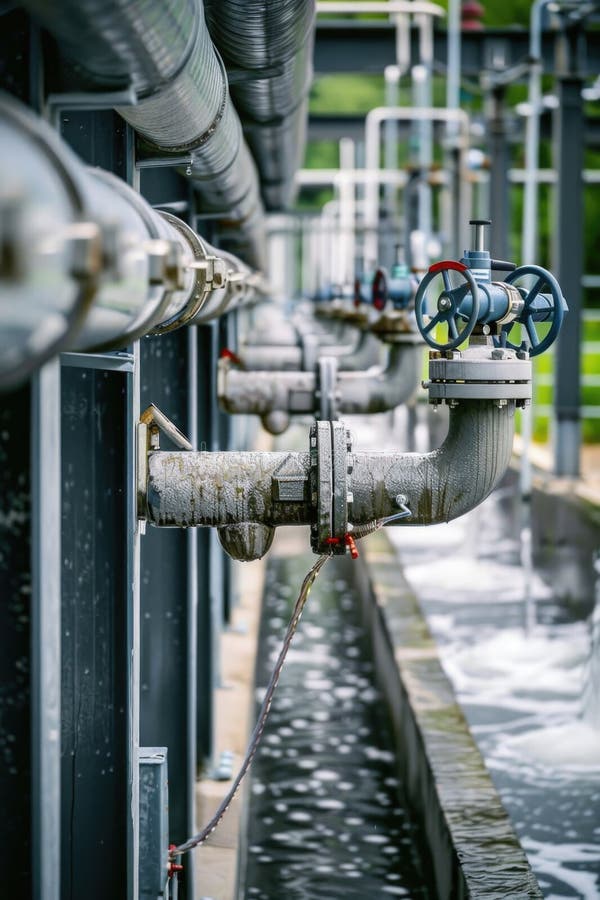 Network Connected Pipes Suitable Industrial Engineering Concepts Stock ...