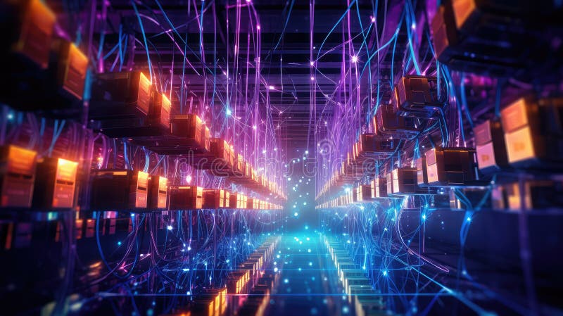 Network connecting data stock illustration. Illustration of ...