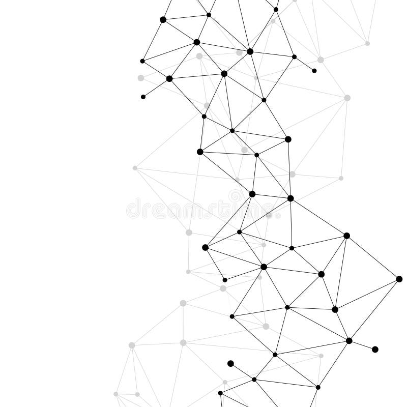 Network Connecting Dot Polygon Background : Concept of Network ...