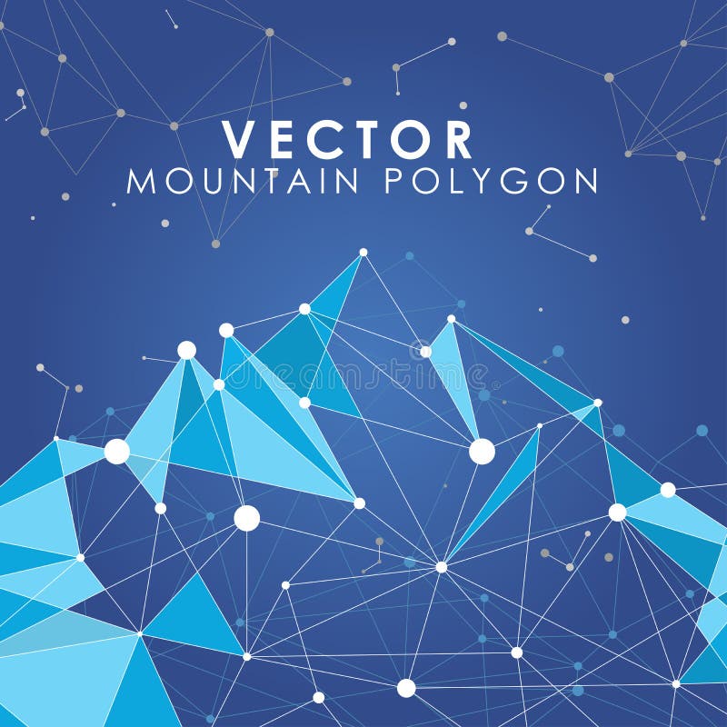 Network Connecting Dot Polygon Background : Concept of Network ...