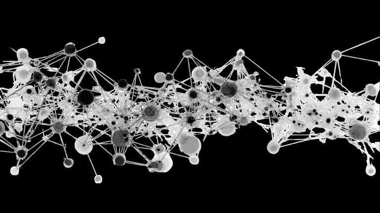 Network Connecting Dots and Lines Representing Global Communication on ...