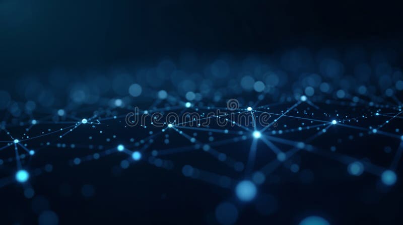 Network Connecting Points With Digital Data Flowing Stock Image Image Of Network Data 360626029