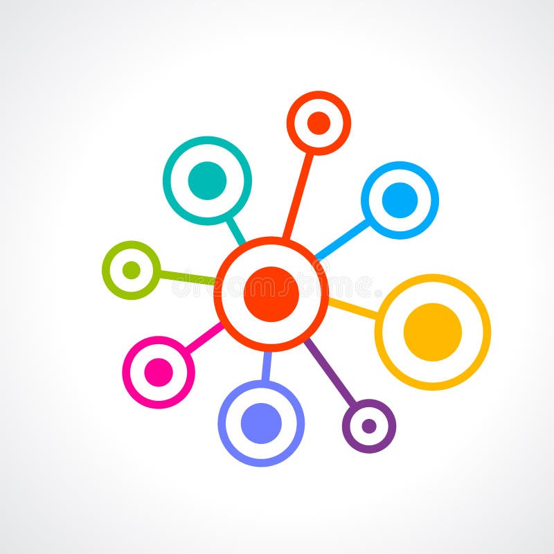 Network Connection Abstract Icon Stock Vector - Illustration of button ...