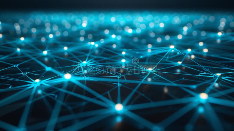 Network Connection, Abstract Plexus Background, Data Nodes Stock ...