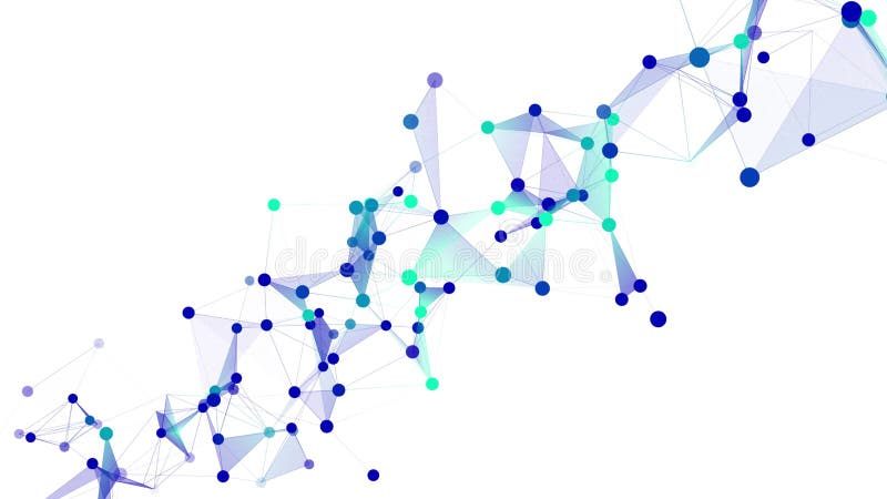 Abstract White Data Transfer Background. Information Exchange. 3D ...