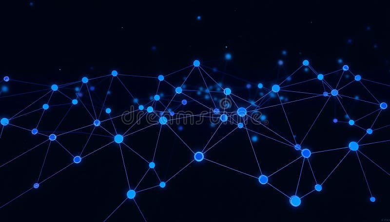 Network Connection Blue Dots, Digital Network, Data Connection, Technology, Blue Tech Generative ...