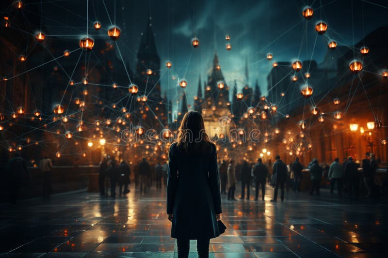 Network Connection Concept,internet Everywhere Stock Illustration ...