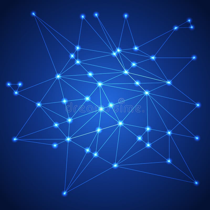 Network. Connection Concept Stock Vector - Illustration of abstract ...