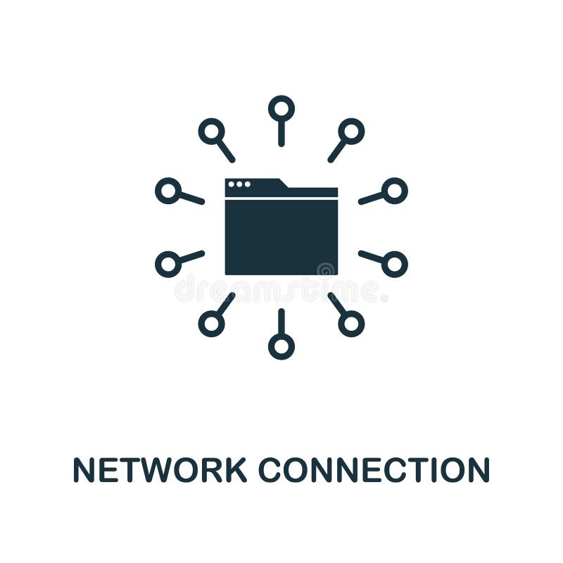 Network Connection Creative Icon. Simple Element Illustration Stock ...