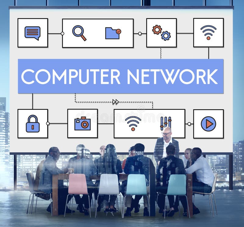 Network Connection Data Internet Technology Concept Stock Image - Image ...