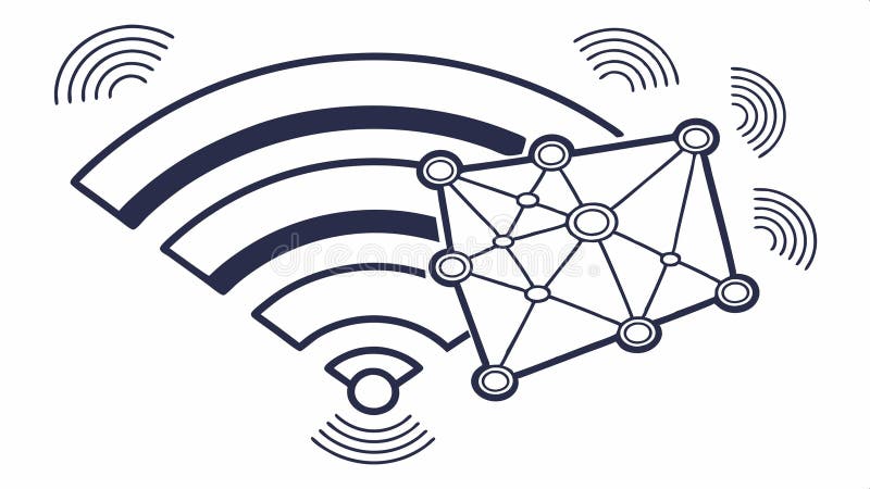 Network Connection, Data Nodes and Digital Infrastructure Vector Design ...