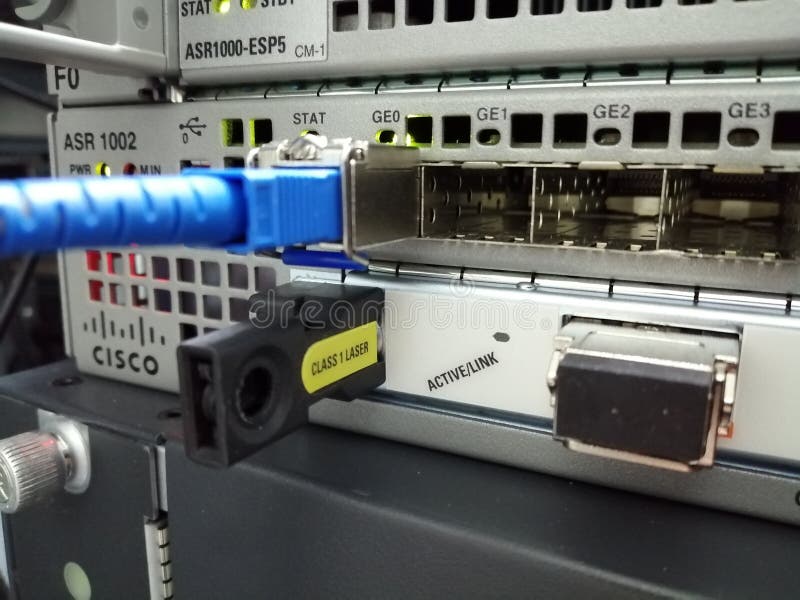 Network Connection Device Fiber Wire Stock Image - Image of speed ...