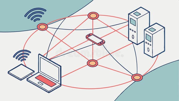 Network Connection Diagram, Data Network, Global Communication, Tech ...