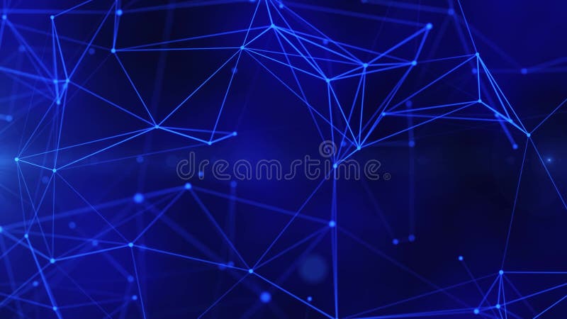 Network Connection Dots and Lines. Data Technology Illustration. Abstract a Dynamic Background ...