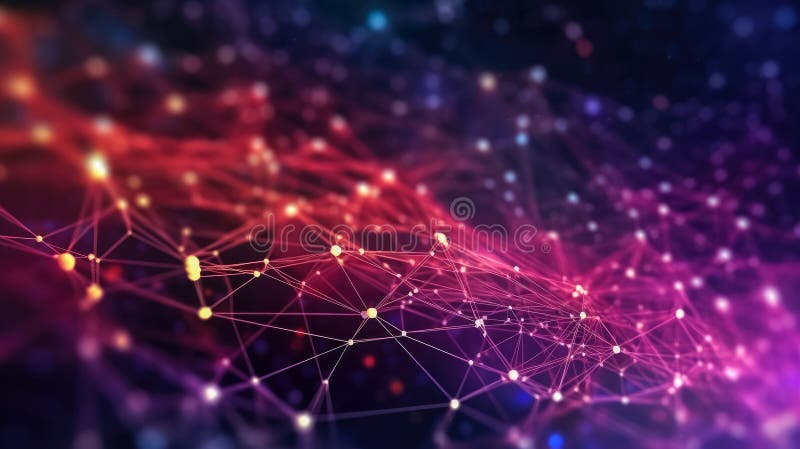 Network Connection Fiber Optic , Abstract Futuristic Network Lines ...