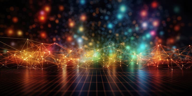 Network Connection Fiber Optic , Abstract Futuristic Network Lines ...