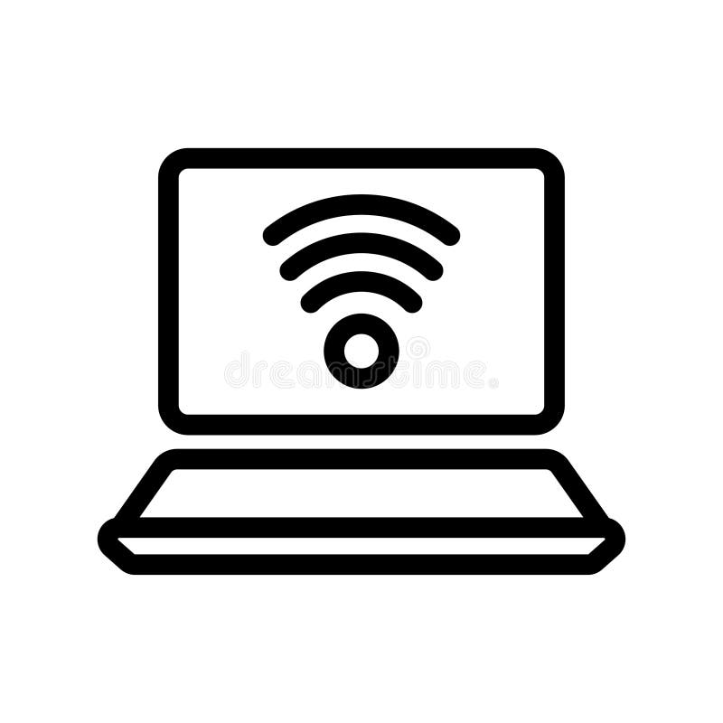 Network connection icon stock vector. Illustration of meticulously ...