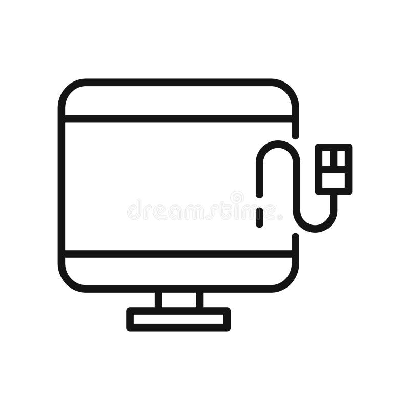 Network Connection Icon Black and White Illustration Stock Vector ...