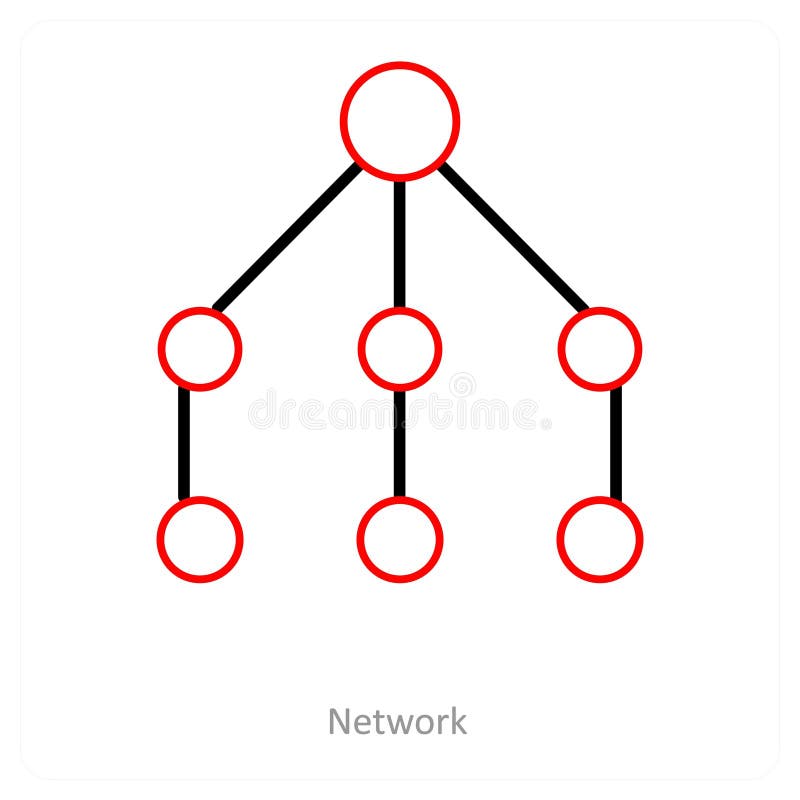 Network and Connection Icon Concept Stock Vector - Illustration of ...