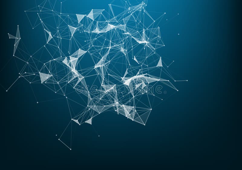 Network Connection Isolated on Blue Background. for Web Site, Wallpaper ...