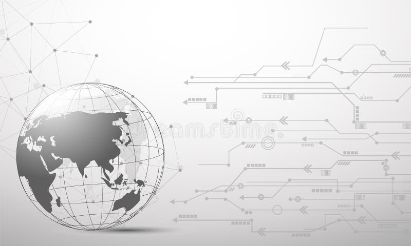 Mesh Earth stock illustration. Illustration of europe - 1282181