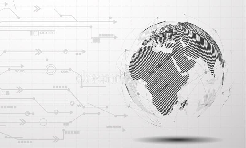 Mesh Earth stock illustration. Illustration of europe - 1282181