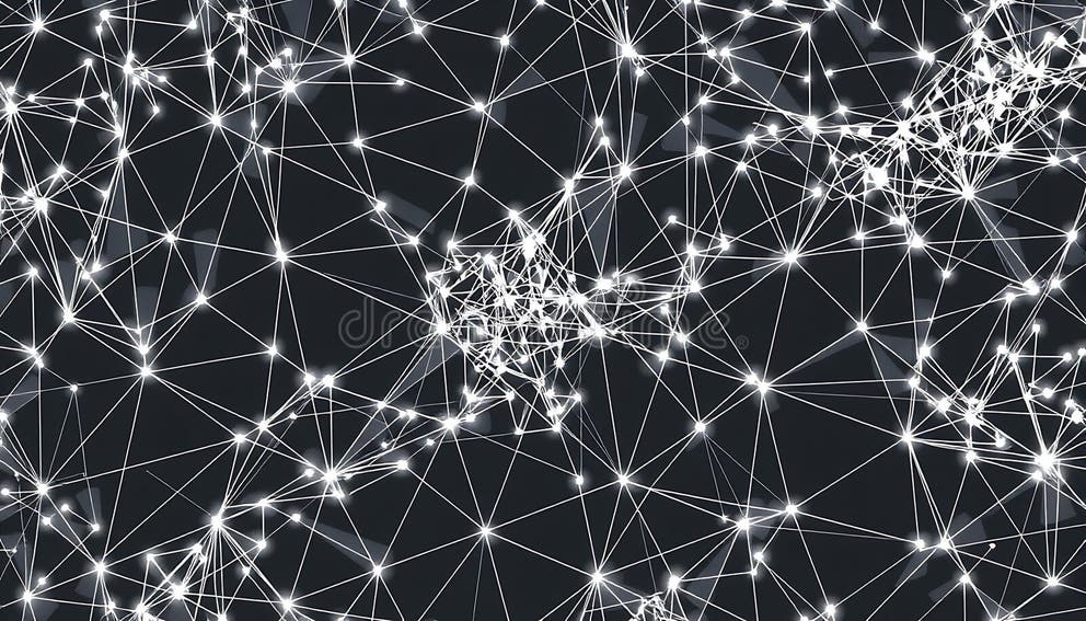 Network Connection Lines, Data Flow, Digital Technology, Abstract Web, Future, Stock Photo ...