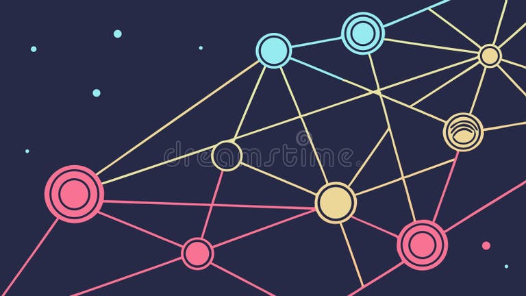 Network Connection Lines, Digital Technology, Data Flow Vector Design Generative AI Stock Vector ...