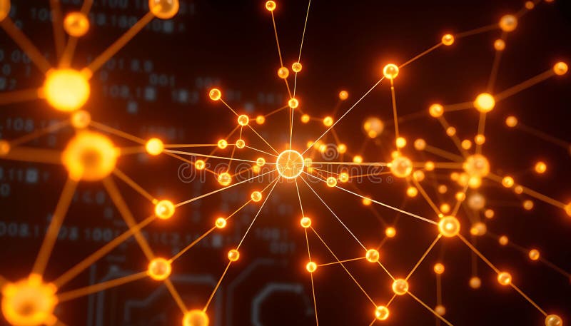 Network Connection Lines, Technology Background, Digital Data, Abstract, Stock Photo, Generative ...