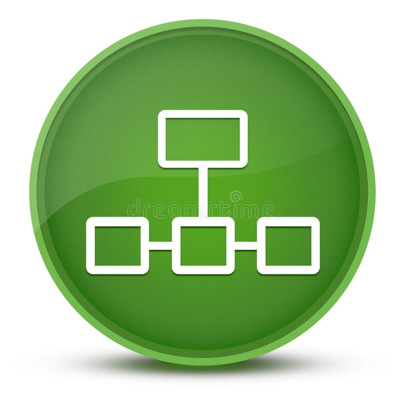 Network Connection Luxurious Glossy Green Round Button Abstract Stock ...