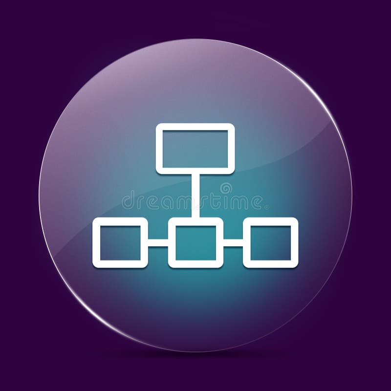 Network Connection Moonlight Glass Round Button Abstract on a Dark ...