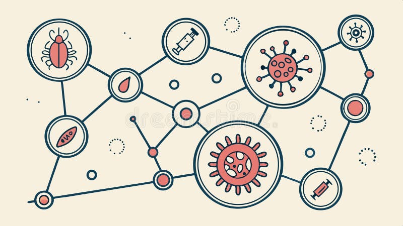 Network Connection Nodes, Abstract Technology Concept, Data Flow Vector Design Generative AI ...