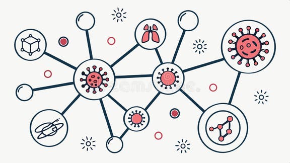Network Connection Nodes, Data Flow Abstract, Technology Structure Vector Design Generative AI ...