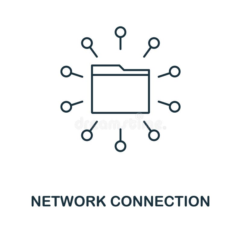 Network Connection Icon Set. Four Simple Symbols in Diferent Styles ... Network Connection Icon Set. Four Simple Symbols in Diferent Styles ...