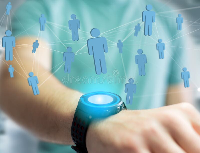 Network Connection with People Linked Each Other - Business and Stock ...