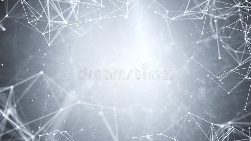 4K 3D Futuristic Technology Abstract Plexus Loop Background. Stock Video - Video of molecular ...