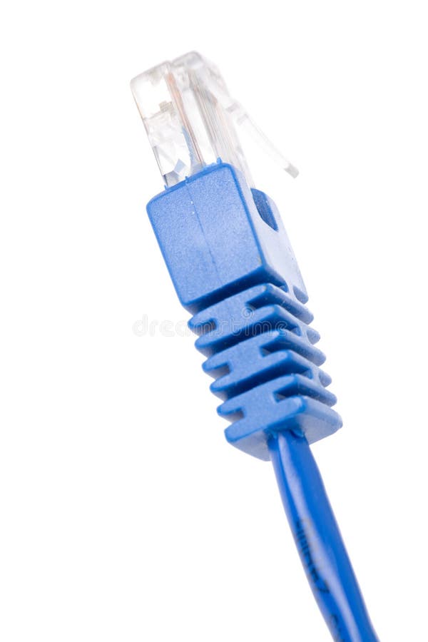 Network Connection Plug RJ-45 Stock Photo - Image of blue, data: 4024566