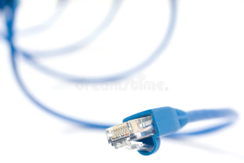 Network Connection Plug RJ-45 Stock Image - Image of computer ...